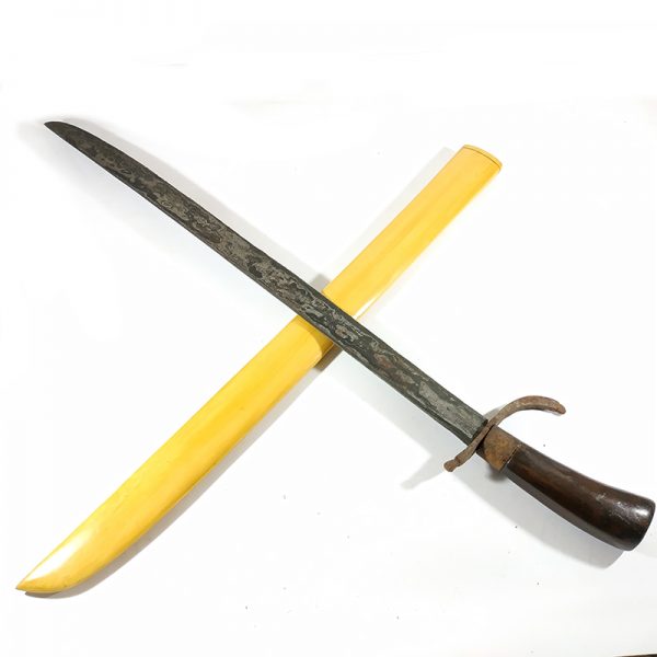 Pedang Sabet Sokayana Pamor Damaskus Kuno - Pusaka Keris