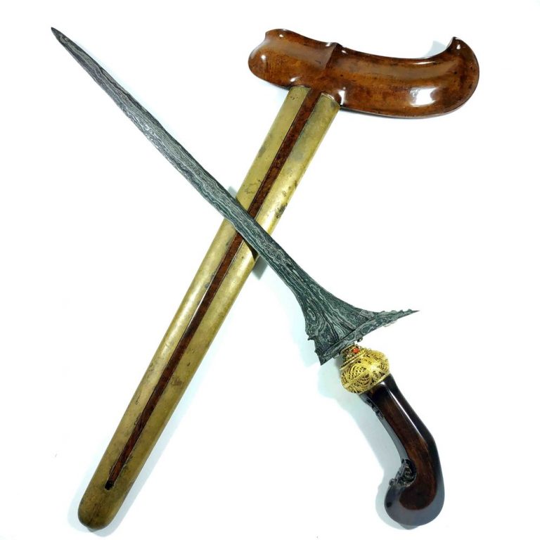 Keris Pasopati Arjuna Kinatah Perak Tangguh Mataram Senopaten