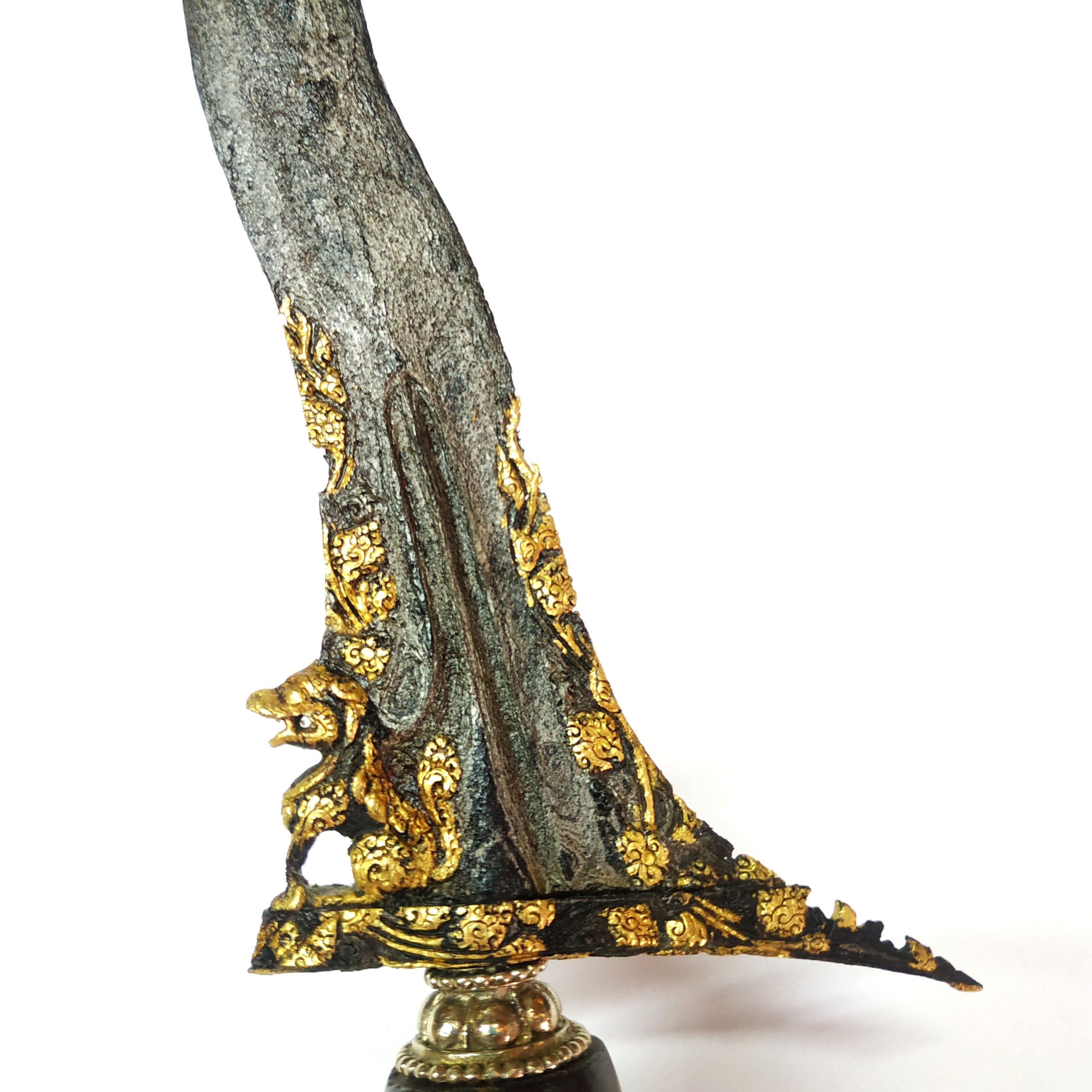 Keris Singo Barong Kinatah Emas Mataram Sepuh - Pusaka Keris