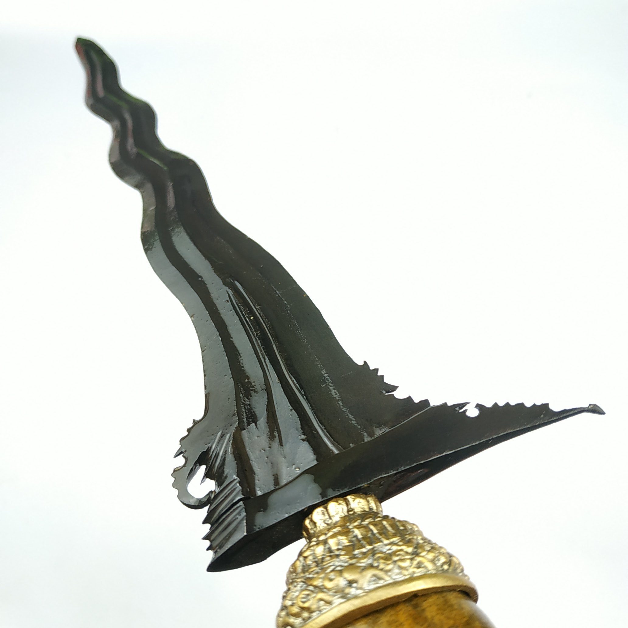 Keris Balebang Pamor Keleng Asli Bugis - Pusaka Keris