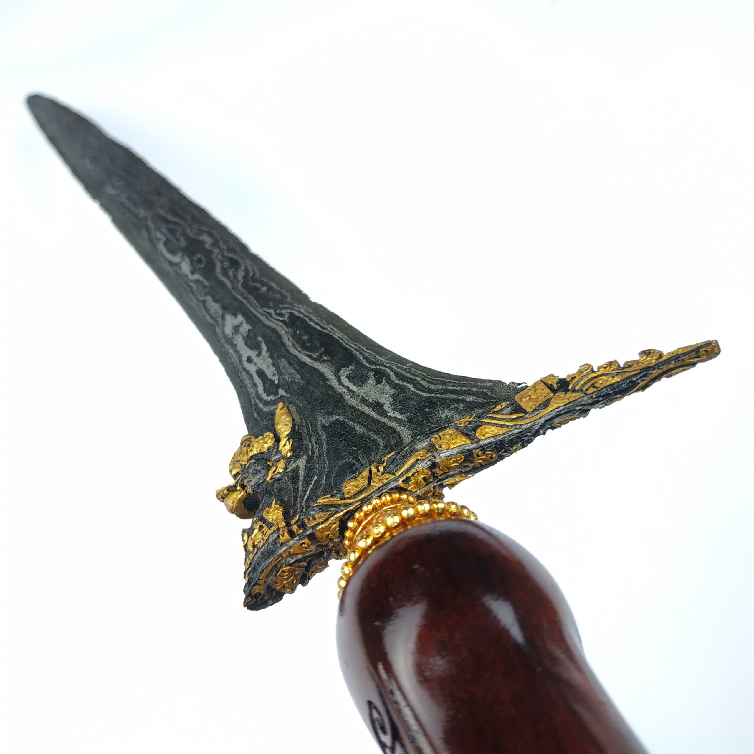 Keris Nogo Topo Kinatah Emas Sepuh - Pusaka Keris
