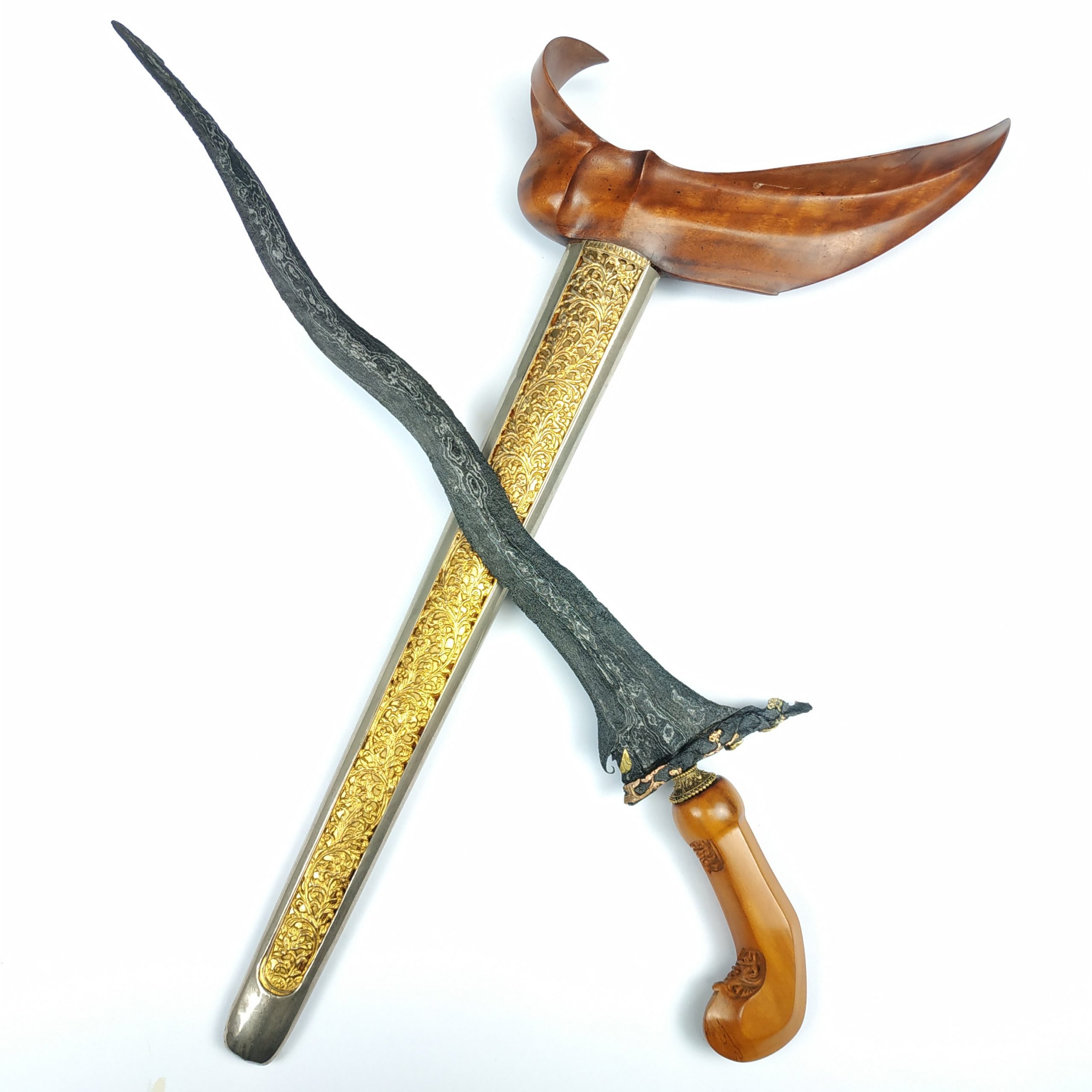 Keris Pandawa Lare Kinatah Emas - Pusaka Keris