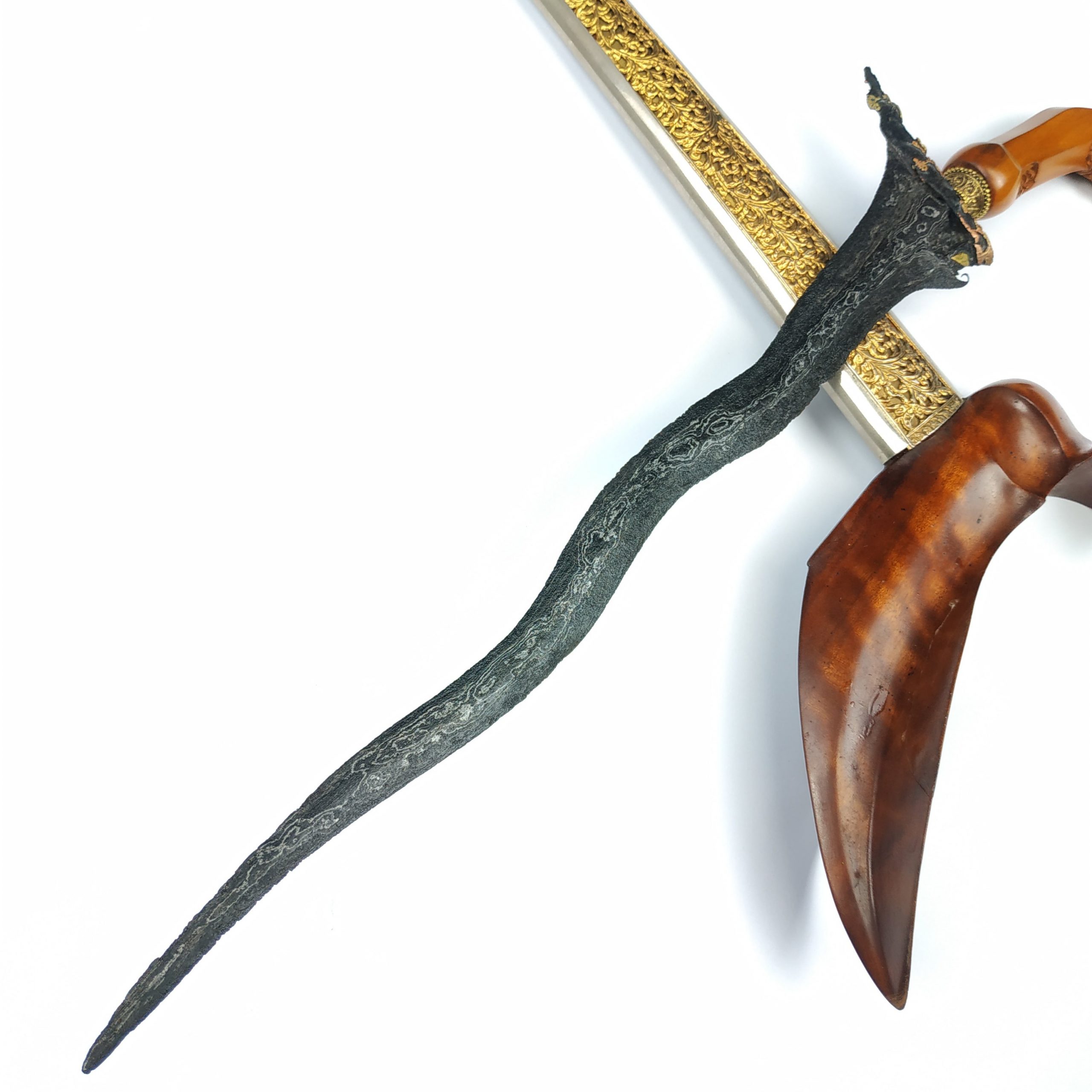 Keris Pandawa Lare Kinatah Emas - Pusaka Keris