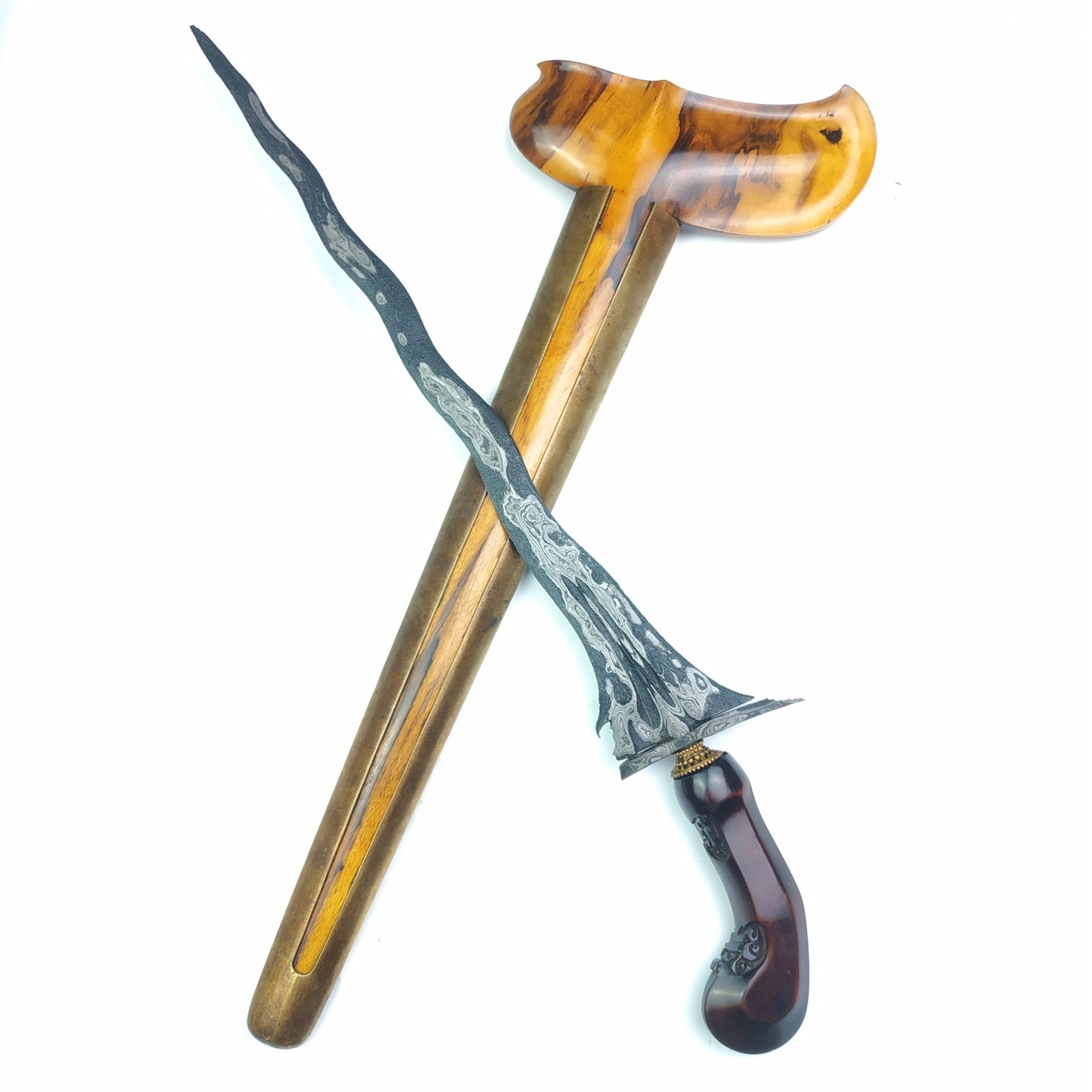 Keris Sabuk Inten Sepuh Pamor Meteor Akhodiyat - Pusaka Keris