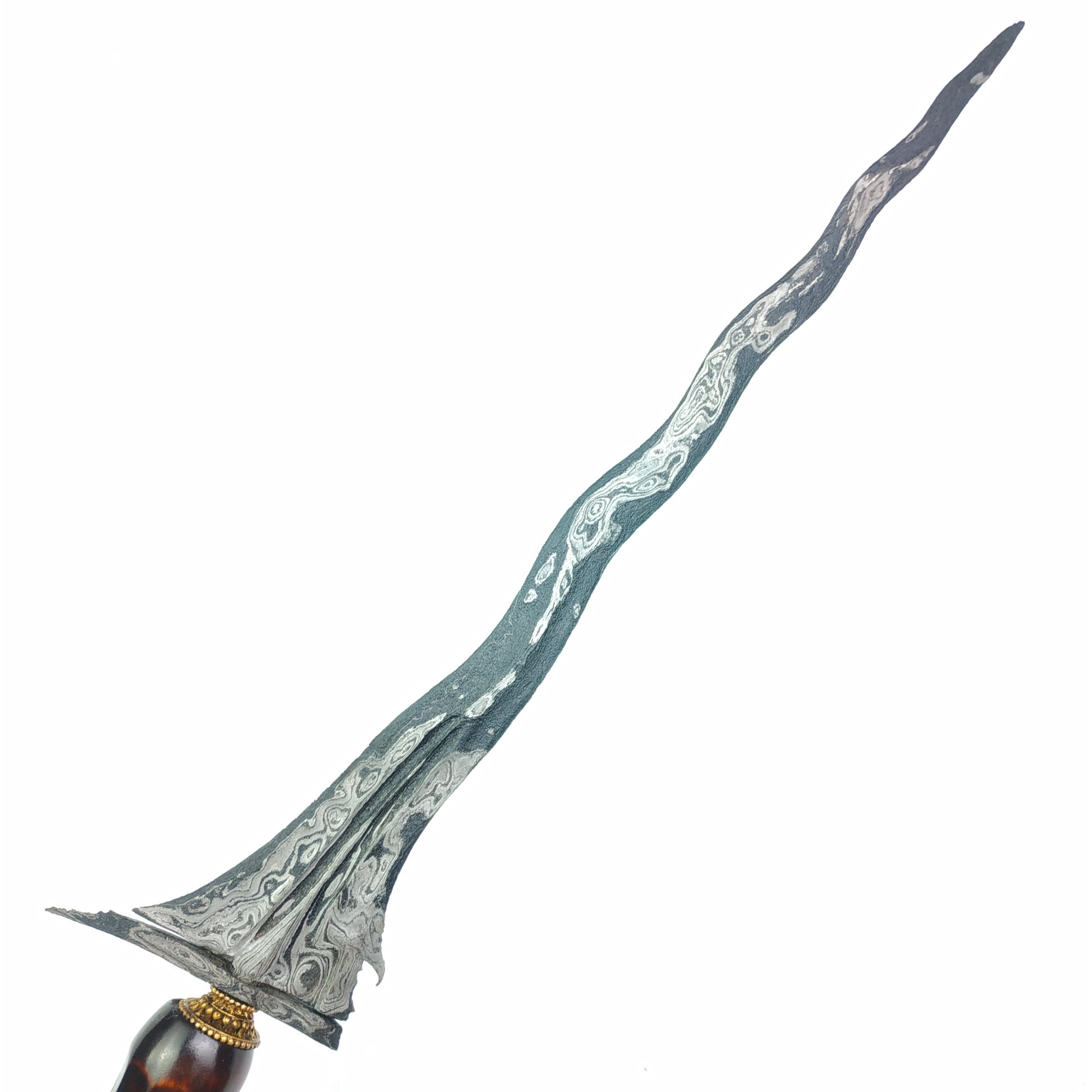 Keris Sabuk Inten Sepuh Pamor Meteor Akhodiyat - Pusaka Keris