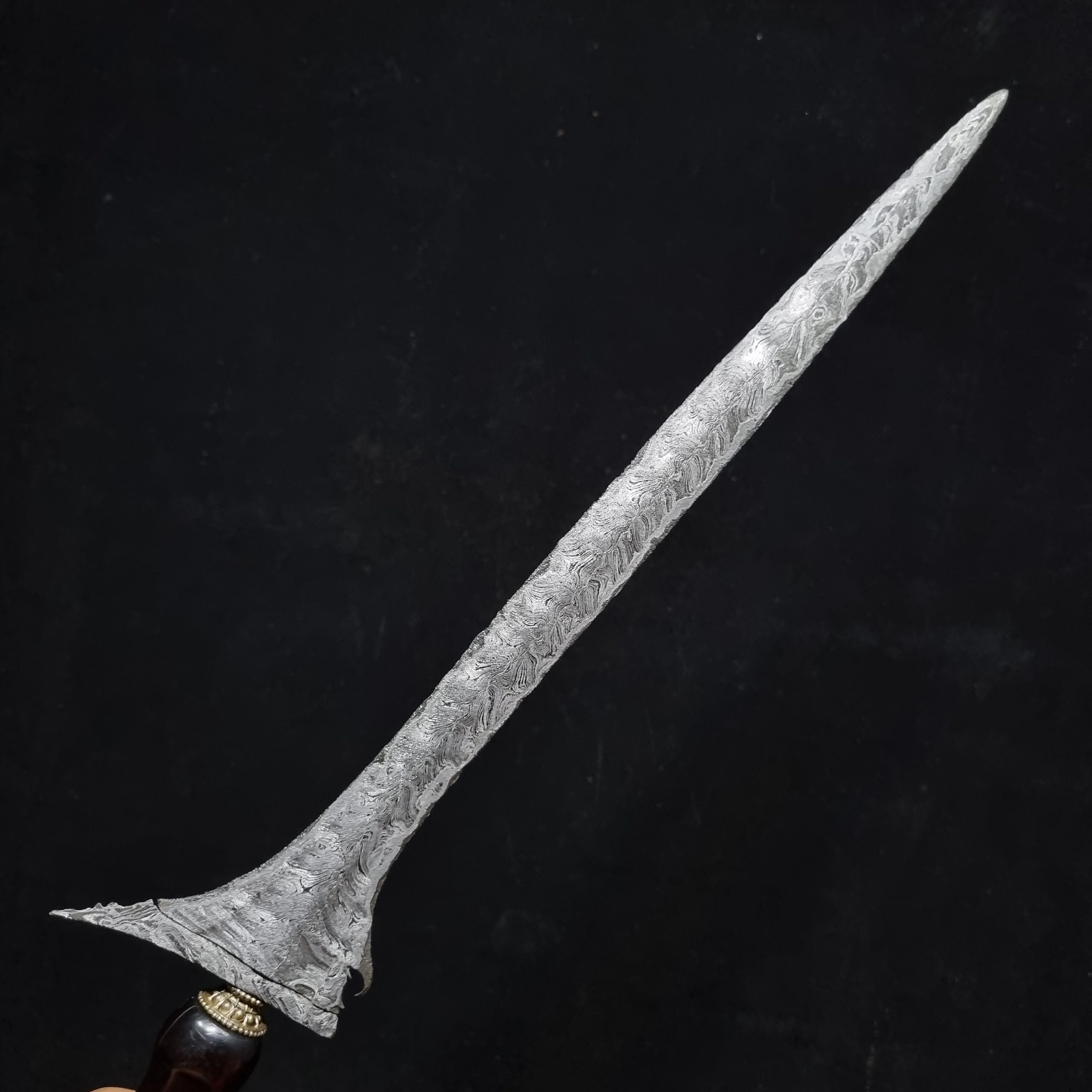 Keris Tumenggung Pamor Ganggeng Kanyut Sepuh - Pusaka Keris