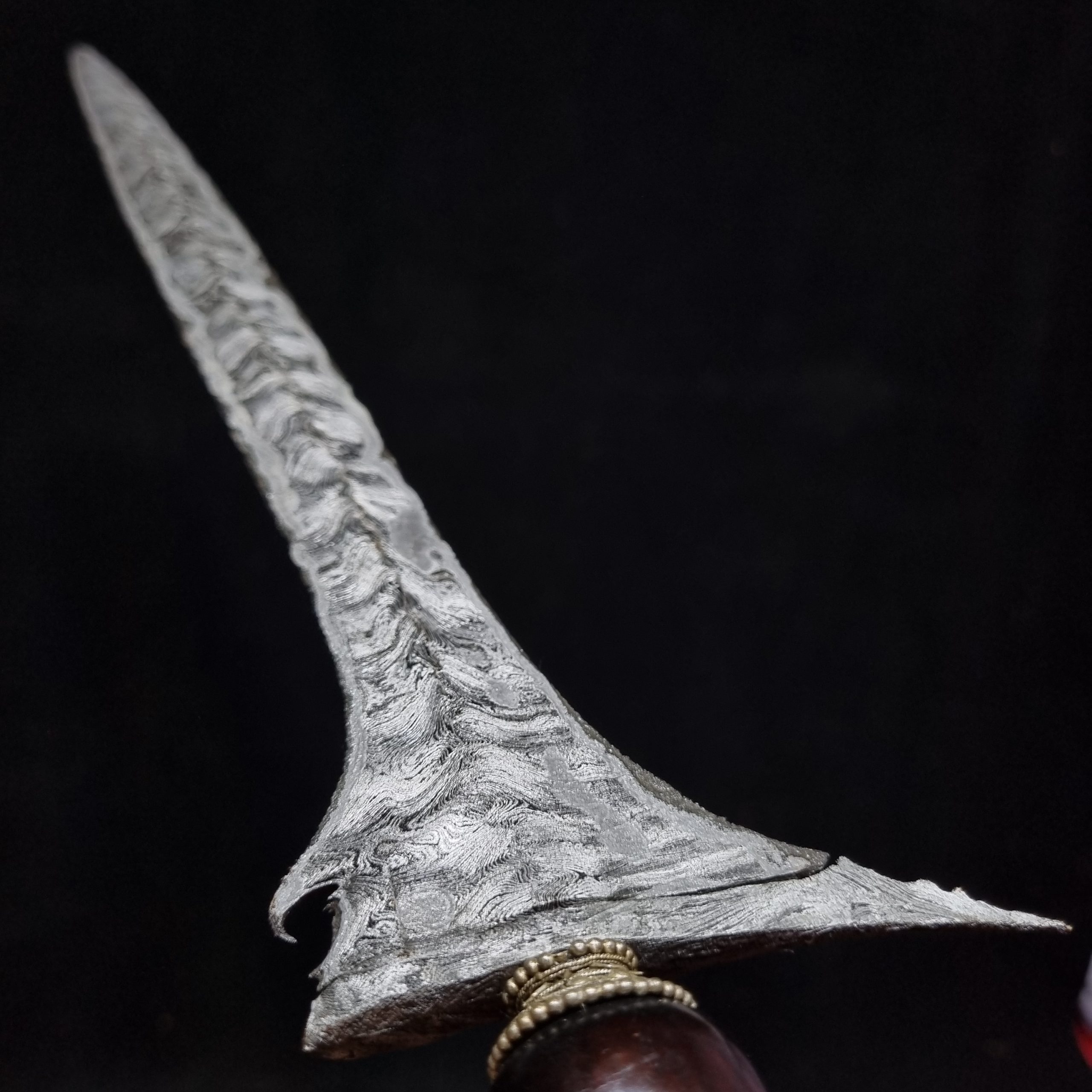 Keris Tumenggung Pamor Ganggeng Kanyut Sepuh - Pusaka Keris