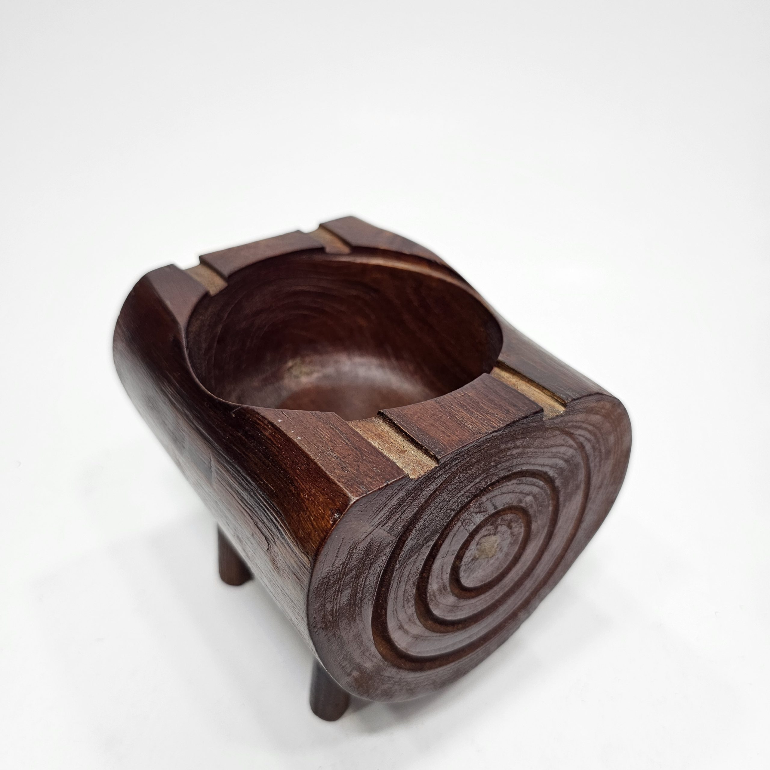 Asbak Rokok Kayu Jati Model Bedug - Pusaka Keris