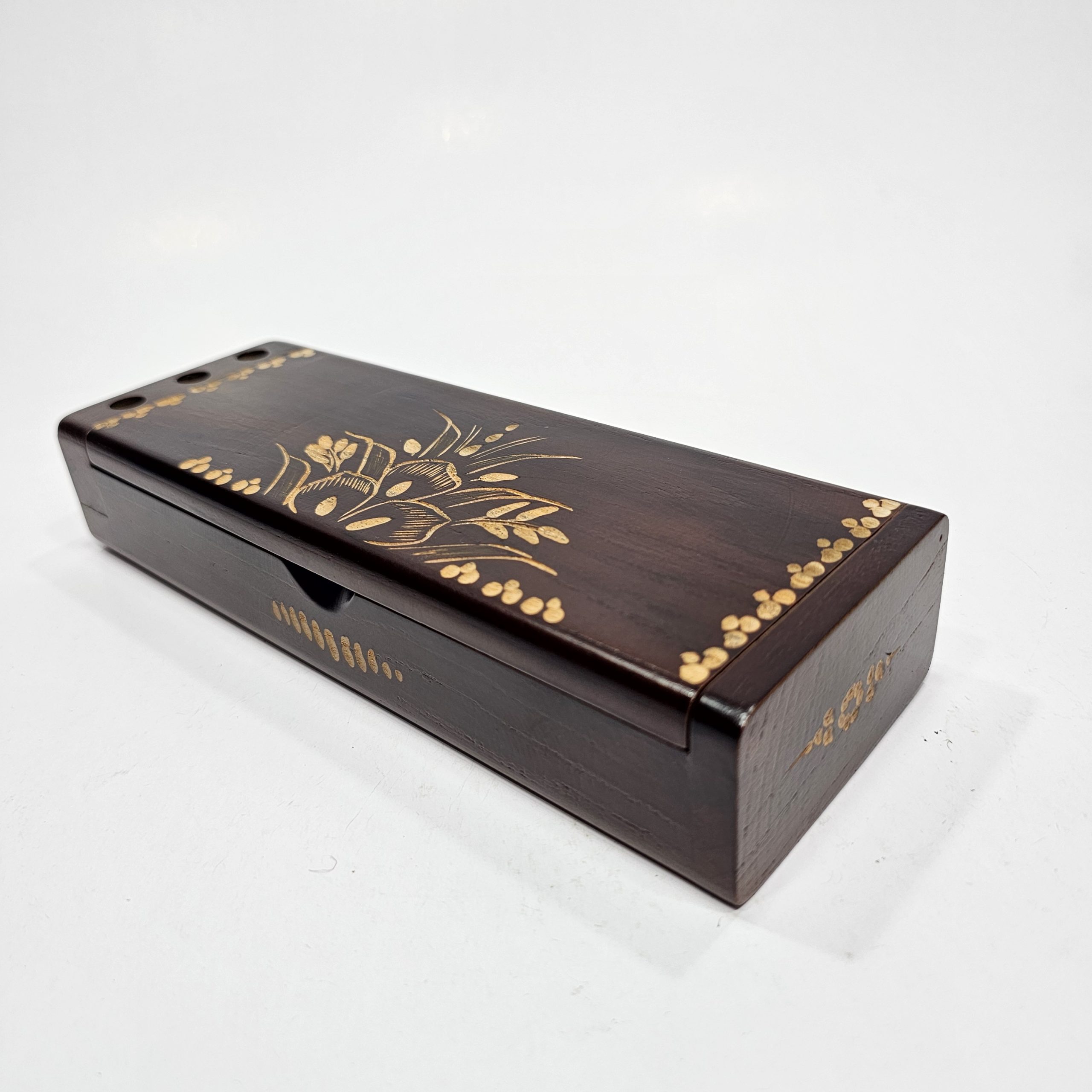 Kotak Pensil Kayu Jati Natural - Pusaka Keris