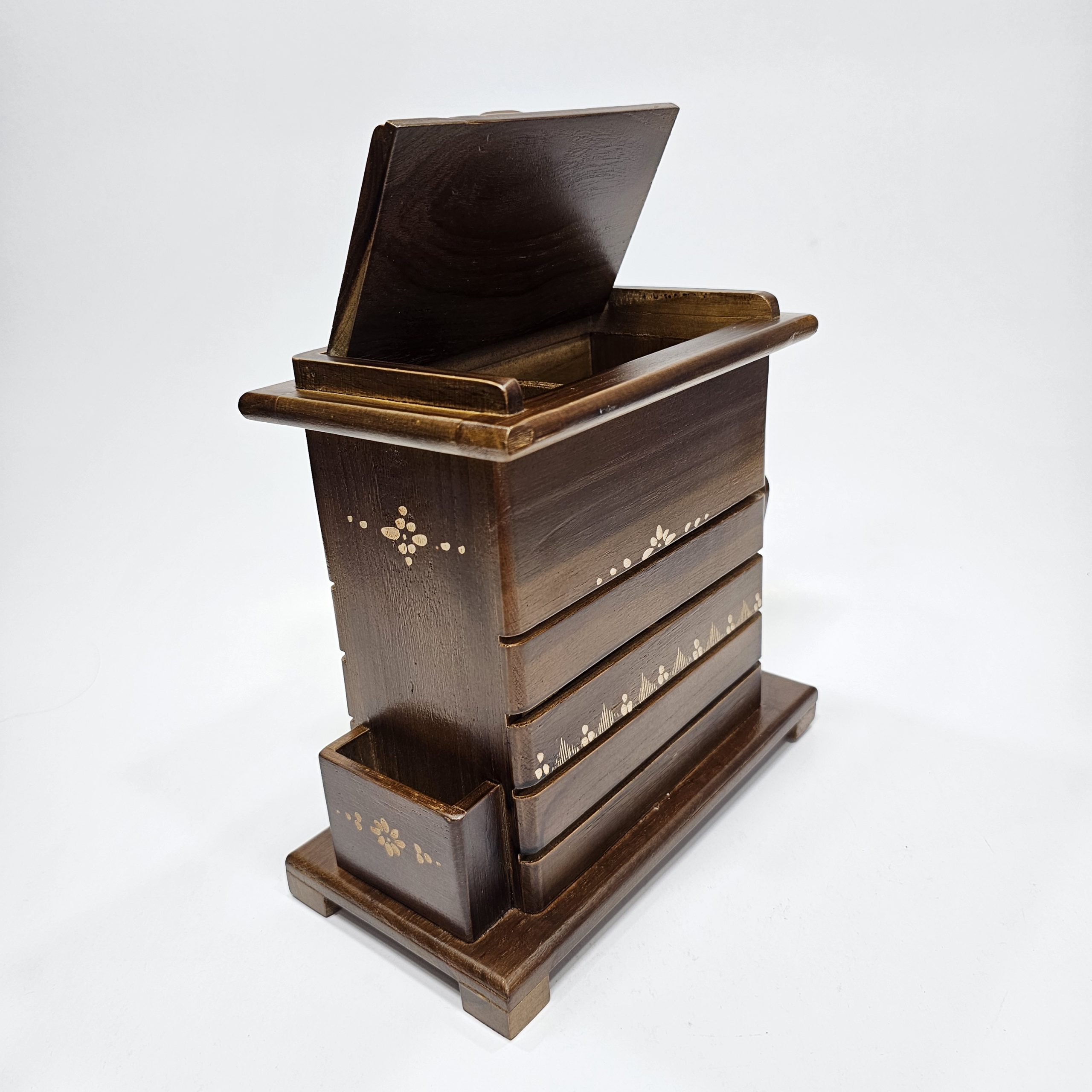 Tempat Sendok Garpu Kayu Jati - Pusaka Keris